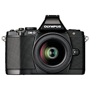 Olympus OM-D E-M5 16MP Live MOS Interchangeable Lens Camera with 3.0-Inch Tilting OLED Touchscreen and 12-50mm Lens (Black) - International Version (No Warranty)