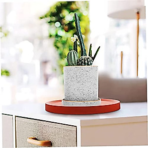 Abaodam Rolling Flower Pot Tray Serving Tray Round Carts with Wheels Heavy Duty Planters for Indoor Plants Flower Pot Saucer Plastic Pot Saucer Flower Pot Trolley Plants Caddy on Wheels Pp