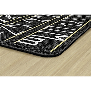 Flagship Carpets Handwriting Samplers ABC Children's Floor Area Rug for Indoor Classroom or Home Learning Area, Kids Room or Educational Play Mat, 7'6" x 12', Rectangle