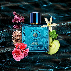 NovoGlow Verse Adonis for Men - 3.4 Fl. Oz. 100ml Men's Perfume Carrying Pouch - Refreshing Combination of Woody Floral & Fruity Scents - Masculine Scent Lasts All Day A Gift for Any Occasion