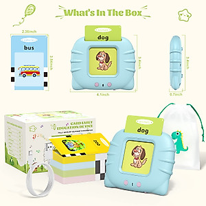 Toddler Toys for 2 3 4 5 Year Old Girls and Boys, Uladis Speech Therapy Toys, Autism Sensory Toys for Autistic Children, Montessori Toys, Learning Talking Flash Cards 224 Sight Words