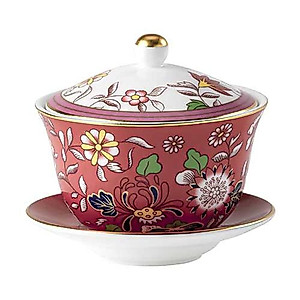 Wedgwood Wonderlust Lidded Bowl Crimson Jewel