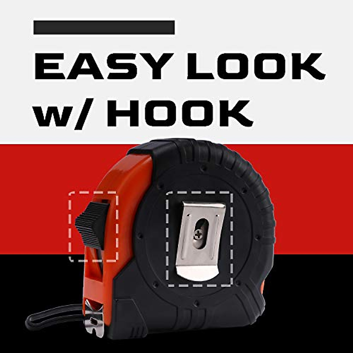 LICHAMP Tape Measure 30-Foot, 2 Pack Bulk Easy Read Measuring Tape Retractable Metric/Fractional, Measurement Tape 29.5FT/9M by 1-Inch