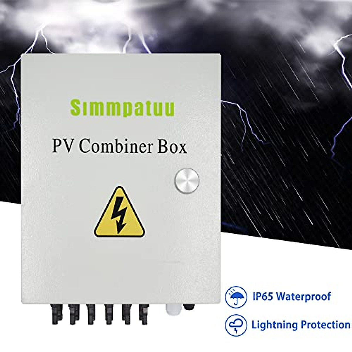 6 String PV Combiner Box, Waterproof Solar Combiner Box with Circuit ...