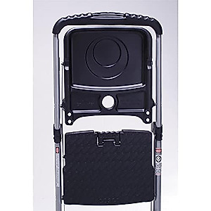 Cosco 11880Pblw1 Max Work Steel Platform Ladder, 22W X 31D X 55H, 3-Step, Black