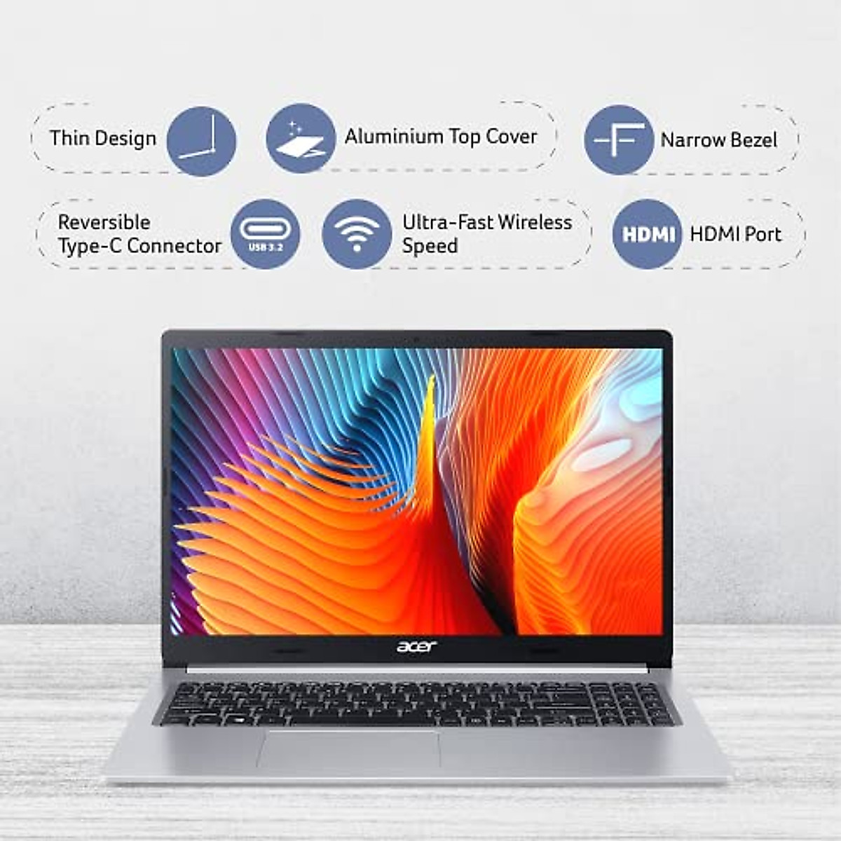Acer 2023 Newest Aspire 5 Slim Essential Laptop, 15.6" Full HD IPS Display, 20GB RAM, 1TB SSD, Intel Dual-Core i3 Processor Up to 4.1 GHz, HDMI, Windows 11 S