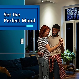 LIDER Combination Dual Dimmer Light Switch Control, 2 Sliding Light Controls, Single Pole, 400W CFL/LED, 600W Incandescent/Halogen, Wall Plate Included, White