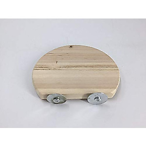 MINORPET Wood Perch Platform Stand for Small Animals Pet Cage Accessories Bird Parrot African Grey Parakeet Conure Cockatiel Budgie Gerbil Rat Mouse Chinchilla Hamster Exercise Toy