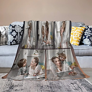 Custom Blanket Personalized Blanket Your Unique DIY Flannel Blanket - 5 Styles of Personalized Blanket with Photos Text Customized Picture Throws