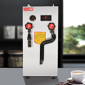 CHALIGHT 8L/2.1 Gallon Cafe Espresso Coffee Foam Maker Commercial Milk Frother Steamer Full-Automatic Boiling Water Frothing Machine with LCD Display Electric Milk Foam Maker for Espresso Coffee Tea