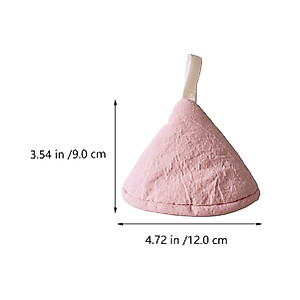 Cabilock 8 Pcs Plain Fabric Pot Cap Pot Handle Sleeve Triangle Pan Knob Cover Pot Handle Holder Cookware Handle Pot Knob Cover Cotton Pan Handle Pot Side Handle Cover Cloth Barbecue Collet