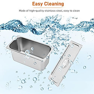 ROVSUN 42.3QT 1200W Electric Commercial Food Warmer, 6-Pan Steam Table 6.9 QT/Pan Stainless Steel Bain Marie Buffet Countertop with Temperature Control & Lid for Parties, Catering, Restaurants 110V