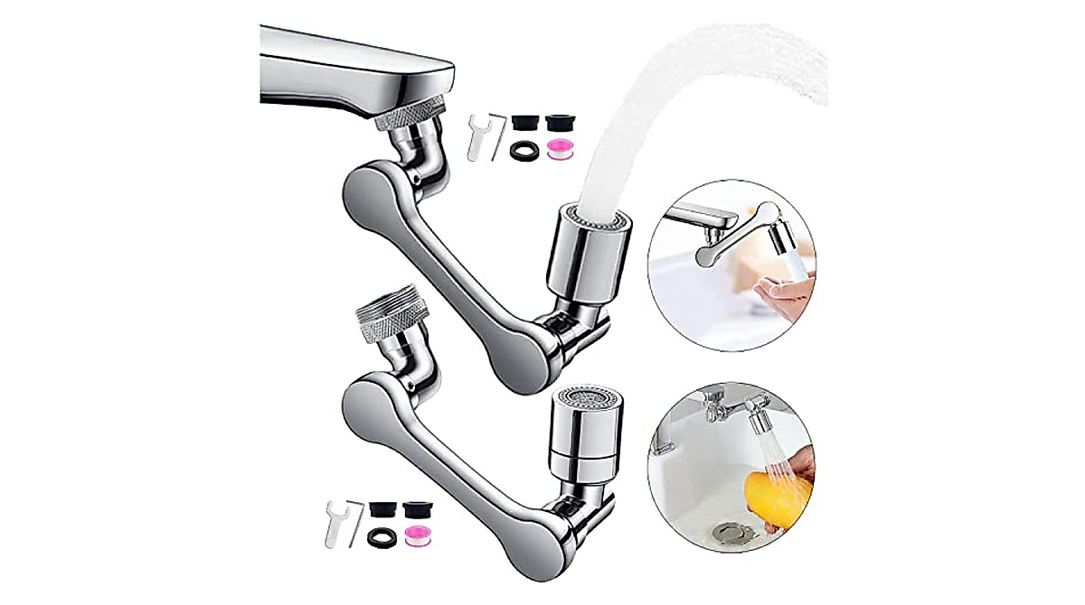 1080° Faucet Extender - Rotating Splash Filter - 2 Pack