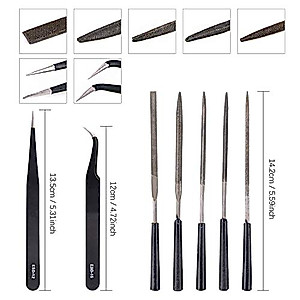 Keadic 43Pcs Gundam Modeler Basic Tools Craft Set for Professional Gundam Model Assemble Building