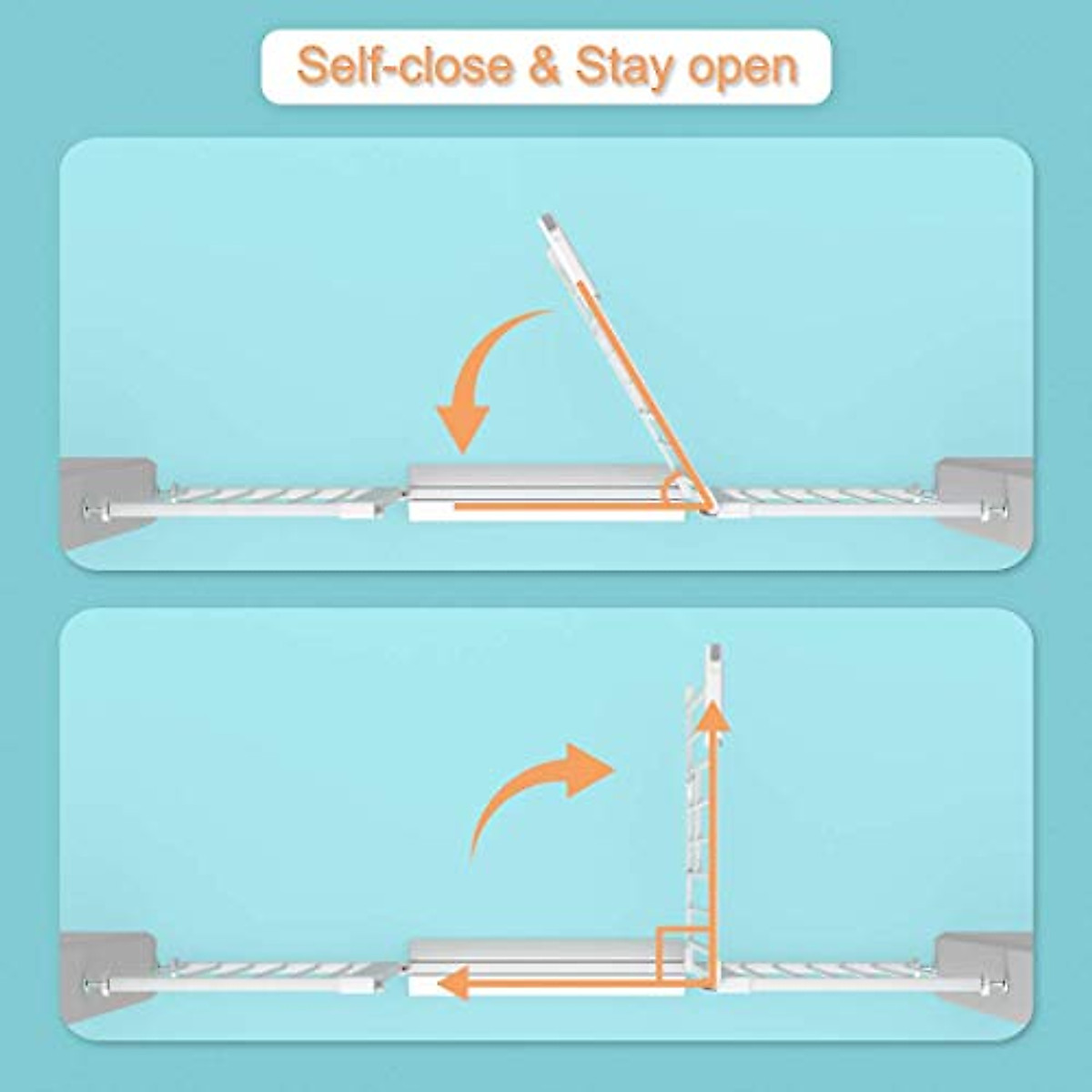 Fairy Baby 26.77"-29.53" Wide Narrow Baby Gate with Cat Door - Walk Through Small Pet Door Tension Safety Gate - Pressure Mounted No Drill