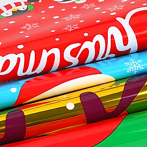 STEFORD 30PCS Christmas Drawstring Gift Bags,Lager Size Xmas Gift Wrapping Goodies Bags