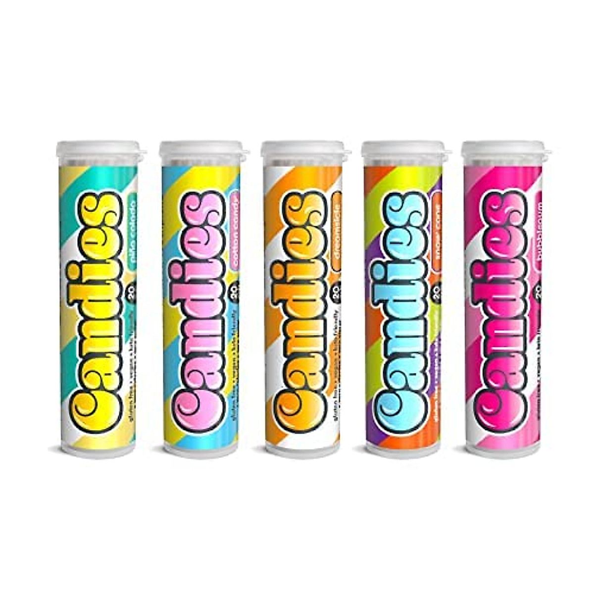 Xero Picks - Infused Flavored Toothpicks for Long Lasting Fresh Breath - Variety Packs (Candies, 5 Pack)