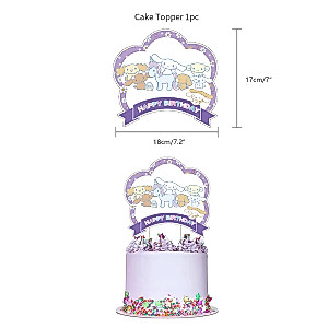 Cinnamoroll Party Themed Decorations, Cinnamoroll Dog Birthday Supplies