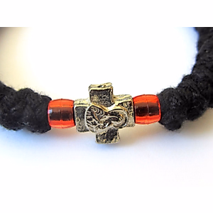 Iconsgr Handmade Christian Orthodox Greek Chotki, Komboskoini,prayer Rope Black Flexible / 2
