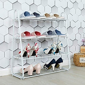 DINGZZ Iron Shoe Rack, Simple Home Multi-Layer Iron Art Dormitory Slipper Shelf Storage