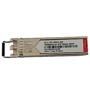 QSFPNESE 1.25G SFP Optical Transceiver, 1000BASE-SX SFP 850nm MMF up to 550M,Compatible with Cisco GLC-SX-MMD, Meraki, Fortinet, Ubiquiti UniFi, Mikrotik, TP-Link and More