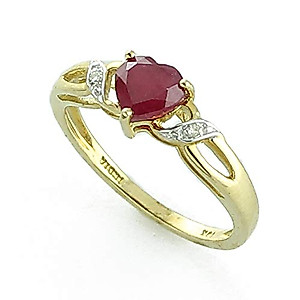 SGL Ruby 1.09 Carat Cocktail 925 Sterling Silver Anniversary Ring for Women Jewelry for Women
