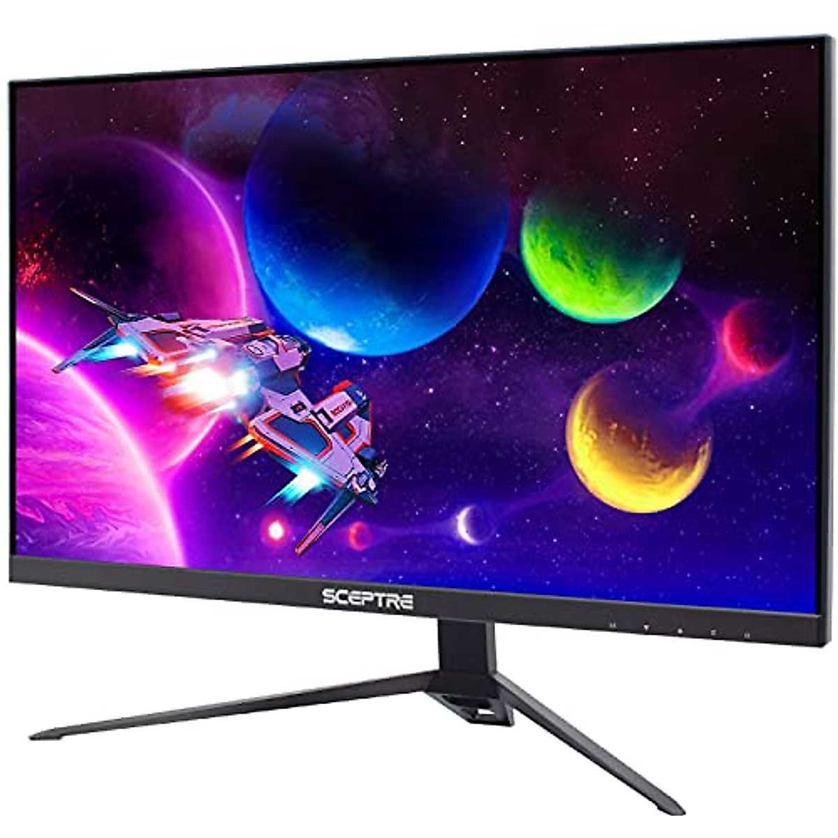 Sceptre IPS 27" QHD 2560 x 1440p LED Monitor DisplayPort HDMI up to 165Hz AMD FreeSync Premium 99% sRGB Build-in Speakers, Machine Black 2021 (E275B-QPT168)