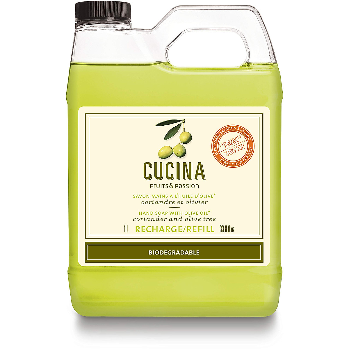 Cucina Coriander and Olive Tree 33.8 oz Purifying Hand Wash Refill