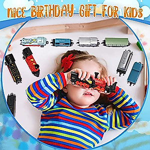 Hanaive 3 Sets Mini Simulation Steam Train Toys Small Retro Steam Train Model Assorted Styles Pull Back Train Set Diecast Locomotive Model Train Set for Boys and Girls Gifts Birthday Party Favor