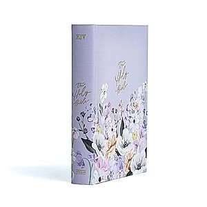 KJV Notetaking Bible, Large Print Hosanna Revival Edition, Lavender/Peach Cloth Over Board, Black Letter, Single-Column, Journaling Space, Reading Plan, Easy-to-Read Bible Slab Type