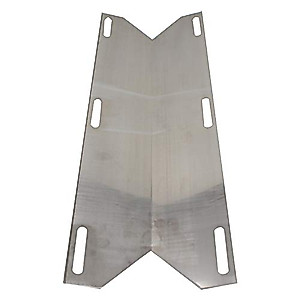 2-Pack BBQ Grill Heat Shield Plate Tent Replacement Parts for Jenn Air 720-0151-NG - Compatible Barbeque Stainless Steel Flame Tamer, Guard, Deflector, Flavorizer Bar, Vaporizer Bar, Burner Cover