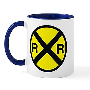 CafePress Railroad Crossing Mug Ceramic Coffee Mug, Tea Cup 11 oz