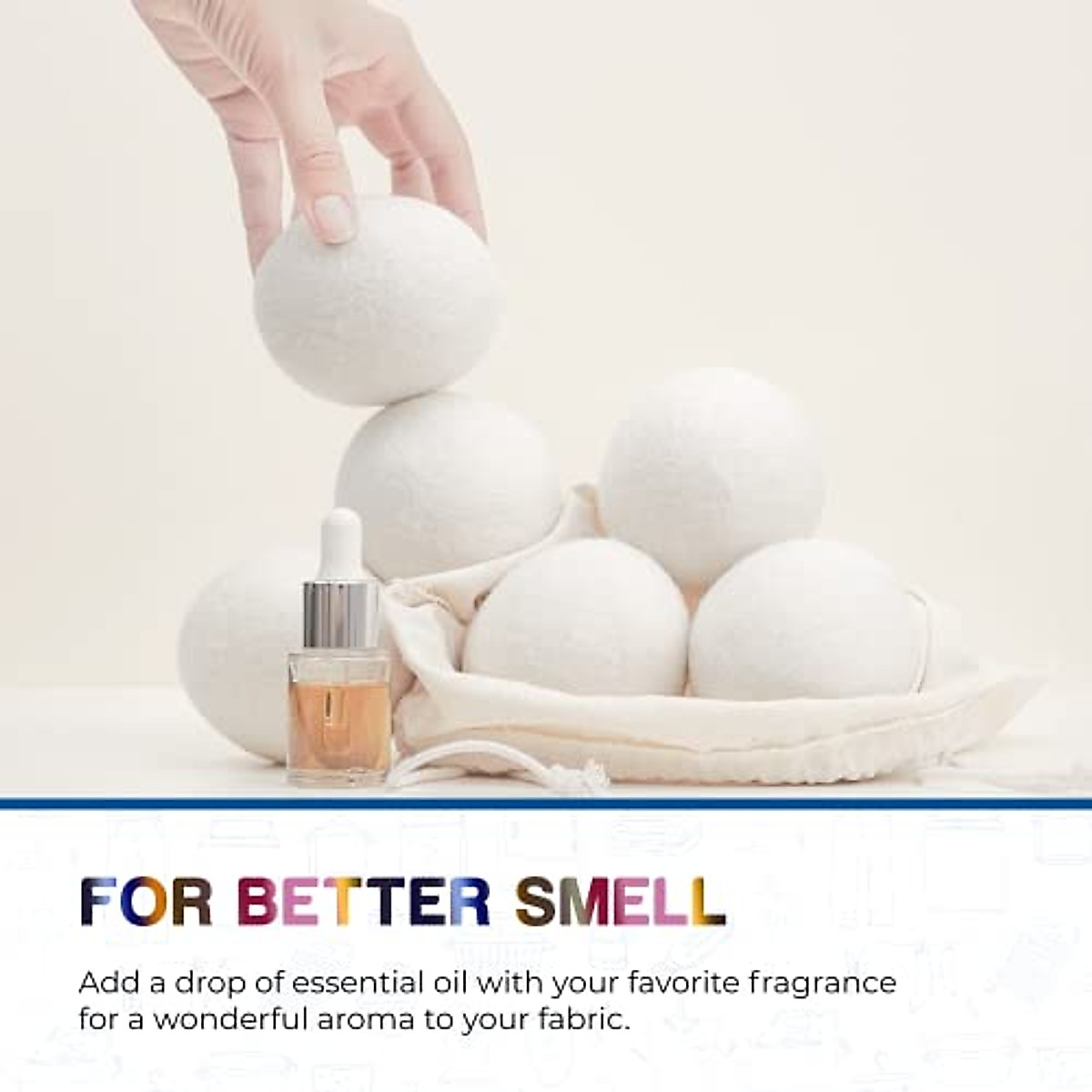 Quality Wool Dryer Balls - 6 XL Pack - 1000+ Loads - Pure Organic Wool -Reusable Natural Fabric Softener Perfect with Essential Oils, Reduce Clothing Static and Wrinkles