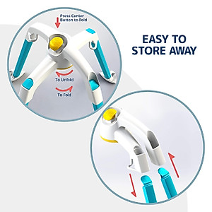 Nurture Smart - Baby Play Gym - Interactive Infant Play Gym, Safely Fit in Crib - With Cause and Effect Hanging Toys that Stimulate Brain & Muscle Development - Developmental Toy