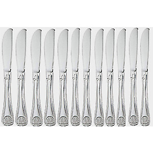 Winco 0006-08 Dinner Knife, Stainless Steel, Extra Heavy Duty, Mirror Finish, Toulouse - Dinner
