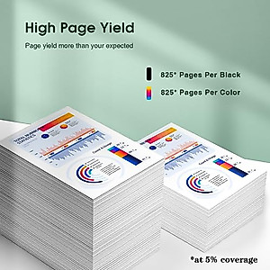 Clorisun 902XL for HP 902 Ink Cartridges Compatible for HP 902XL Ink Cartridges Combo Pack Work with Officejet Pro 6978 6968 6958 6970 6960 6962 6975 6950 6954 (Black Cyan Magenta Yellow) 4 Pack