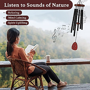 MRALLSUNDAY Wind Chimes for Outside Deep Tone, Sympathy Wind Chime for Loss of Loved One Memorial Wind Chimes Outdoor Sympathy Gift Memorial Gifts Bereavement Gift for Condolence and Funeral 32 Inch