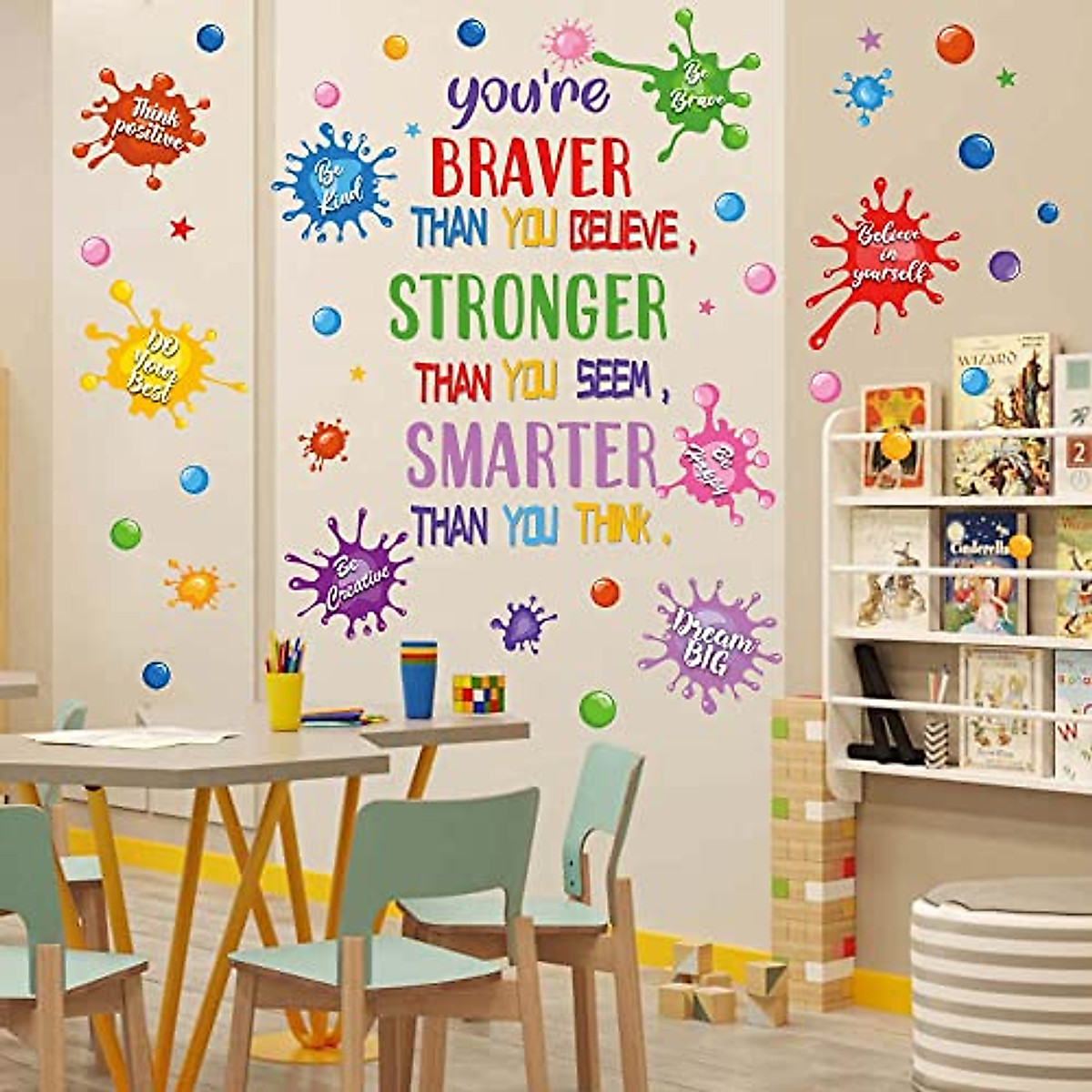 Colorful Inspirational Quotes Wall Decals for Kids