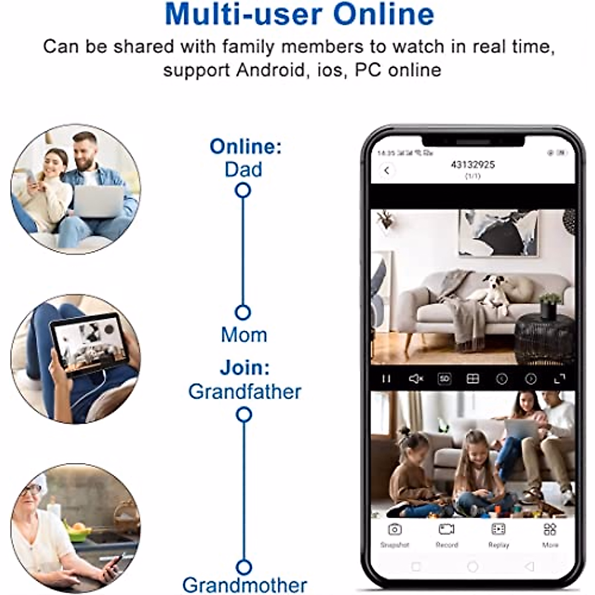 LCYATCE Mini Spy Camera WiFi with Video Recording, Baby Monitor Pet Cam Wireless Hidden Camera Home Security Nanny Cam Real Time Streaming Light Night Vision/Motion Detection