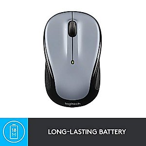 Logitech Wireless Mouse M325 with Designed-For-Web Scrolling - Light Silver