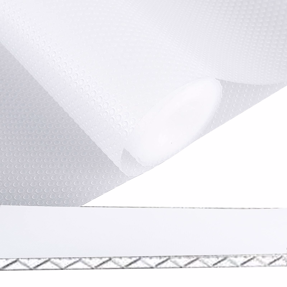 XMSound Thicken Wire Shelf Liner,13.5" x157Inch Heavy Duty Waterproof/Transparent/Raindrop Non-Slip Refrigerator Mats for Metal Shelving, Drawer Liner