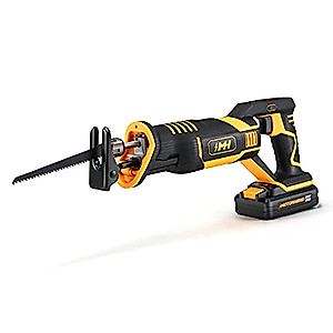 MOTORHEAD 20V ULTRA Cordless Reciprocating Saw, Lithium-Ion, Tool-Free Blade Change & Guard, 1” Stroke, 0-3000 SPM, Variable Speed Trigger, 2Ah Battery, Quick Charger, Bag, 2 Blades, USA-Based