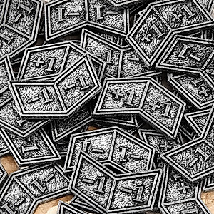 Sumind 40 Pieces Metal MTG Counters Magic Gathering Counters Magic Counter Tokens Bulk Antique Silver MTG Buff Counters for CCG MTG Magic The Gathering