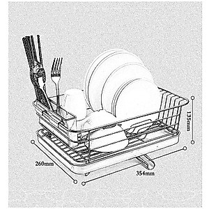 Plate Rack Kitchen Drain Shelf Multi-Purpose Storage Shelf Dish Drainers Draining Kitchen Organizer Shelf Dish Rack Pan Plate Holder