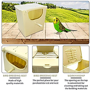 Parrot Breeding Box Hanging Bird Nest Bird Cage Plastic House Mating Box Lovebird Parakeet Cockatiel Budgie Conure