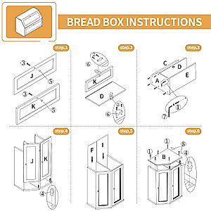 LEIMO KPARTS Bread Storage Farmhouse Bread Box For Kitchen Countertop,Double Layer Bamboo Wooden BreadBox Large Capacity Bin Bread Holder For Kitchen Counter Bread Container With Clear Window