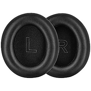 JULONGCR Life Q30 Ear Pads Replacement Pads Soundcore Life Q35 Earpads Cushions Cover Cups Parts Compatible with Anker Soundcore Life Q35 / Q30 Headphones. (Black)
