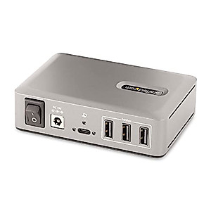 StarTech.com 10-Port USB-C Hub - 8x USB-A/2x USB-C - Self-Powered w/65W Power Supply - USB 3.1 10Gbps - Desktop/Laptop USB Hub w/USB-IF Certified 3ft Locking Cable, USB C Splitter (10G8A2CS-USB-C-HUB)