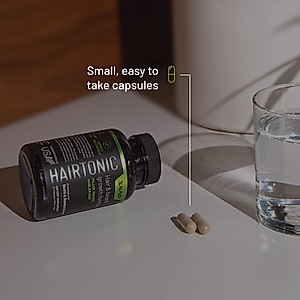 Hair Growth Supplement for Men - Grow Hair, Stop Hair Loss & Regrow Hair, Beard Growth, Skin and Nail Vitamin - Mens Hair Regrowth with Biotin for Men, Kelp, Bamboo & More (60 Capsules)