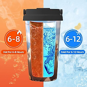 GTKSYNVE Reusable Coffee Mug with Lid and Handle, Cute Goose Tumbler for Hot & Cold Drinks 16oz Stainless Steel Insulated Coffee Tumblers Double Wall Vacuum Thermal Cup